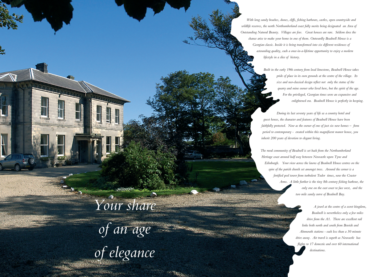 Brochure Design Beadnell House - Big Purple Box 0191 280 2023